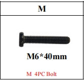 Meetsunny MA06-B8 Replacement Parts - M6*40mm bolts (Model# M) – Outdoorreplacement